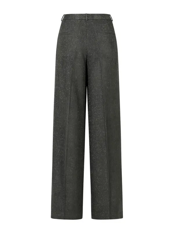 Peserico Pinstriped Wide-leg Pants