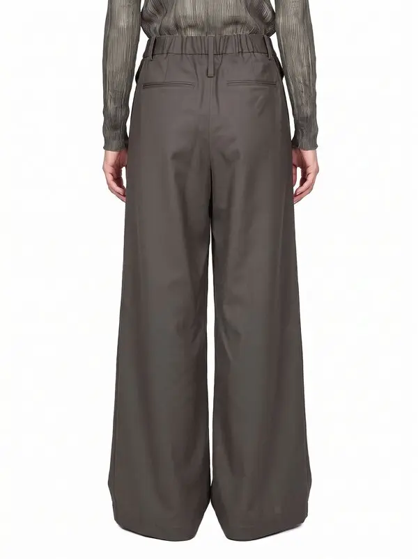 Issey Miyake High-waist Straight-leg Trousers