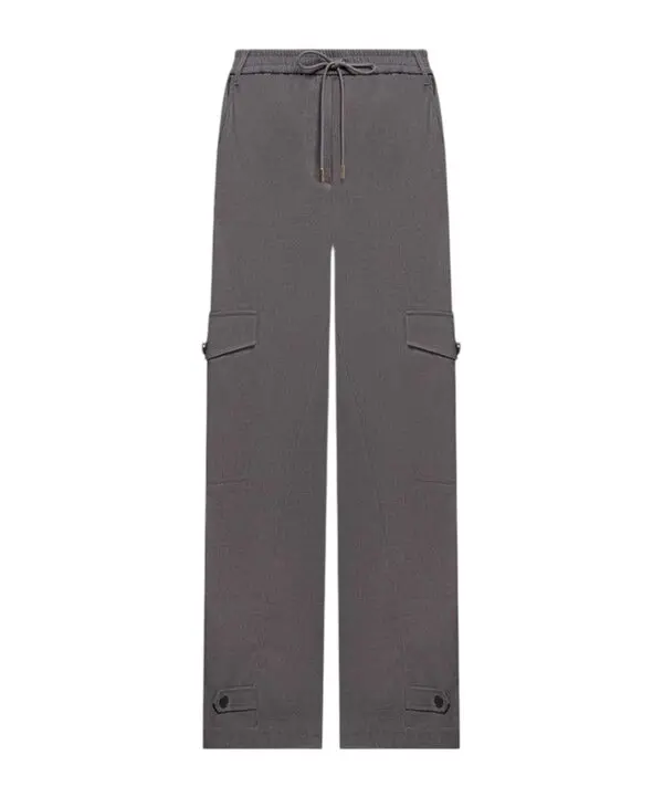 TWINSET Logo Casual Pants - Gray