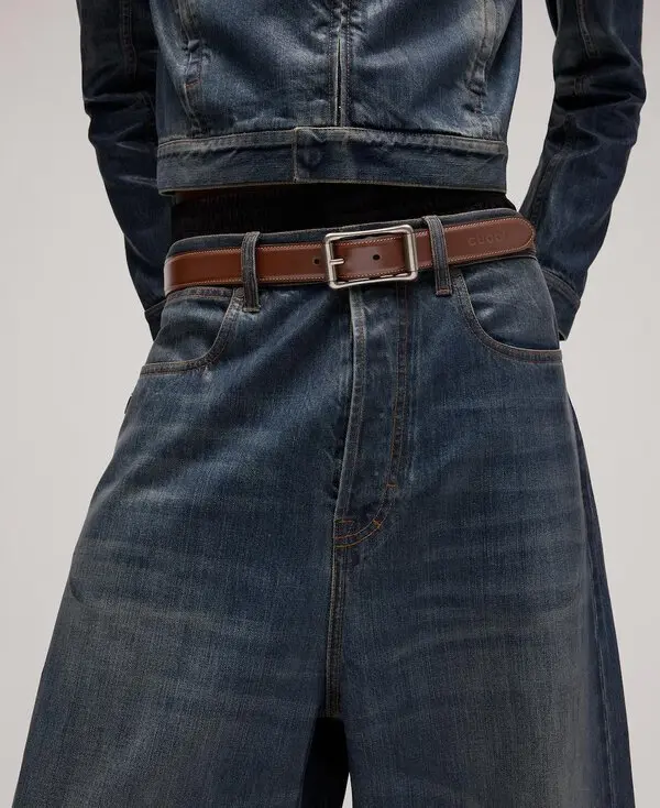 Gucci Reversible Belt With Roller Buckle