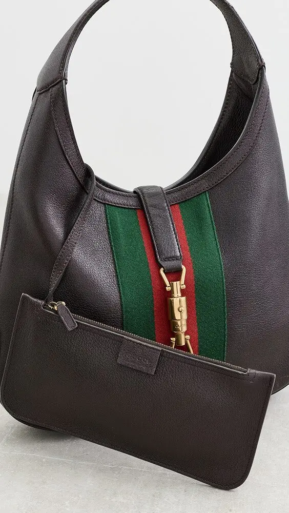 Shopbop Gucci Jackie Calfskin Leather Shoulder Bag