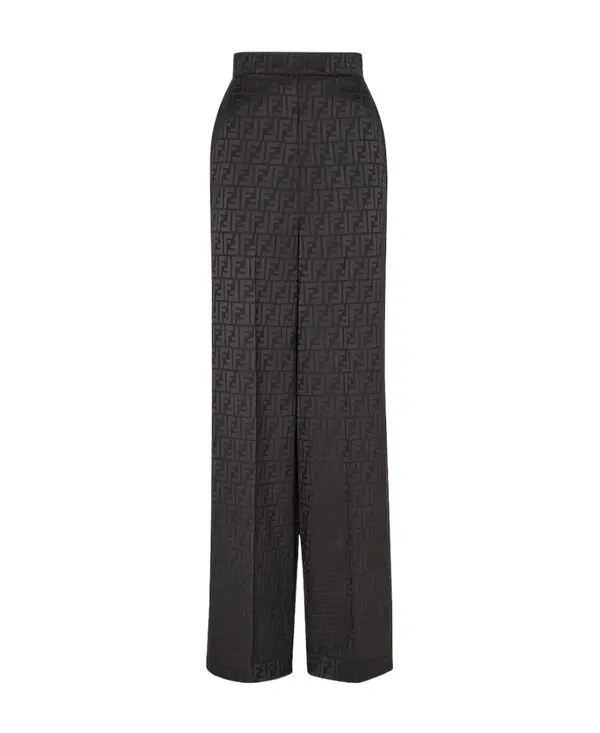 Fendi Ff Motif Wide-leg Pants