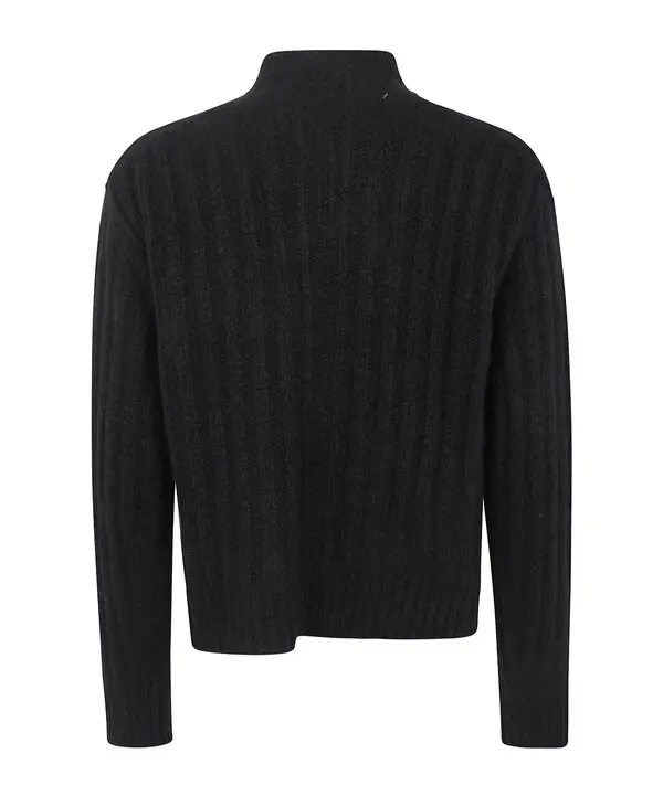 Rick Owens Ribbed Crew Neck Knitted Jumper