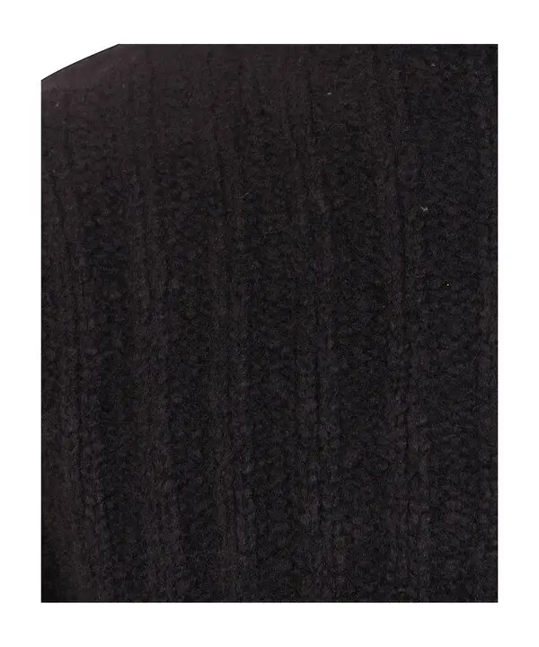 Rick Owens Ribbed Crew Neck Knitted Jumper