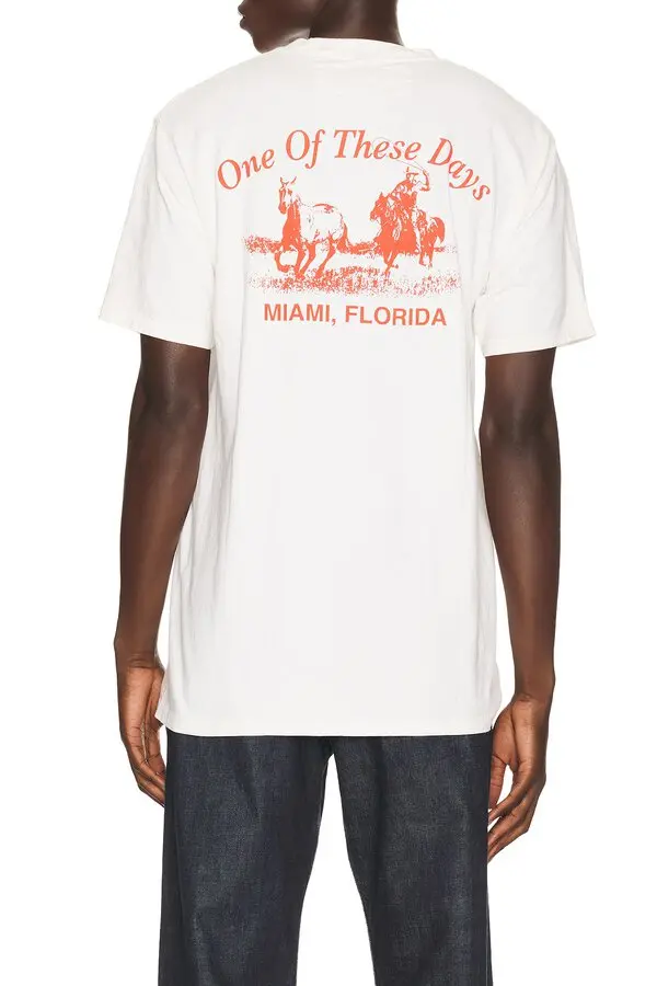 ONE OF THESE DAYS X Revolve X Miami Design 22 Tee In White - Bone