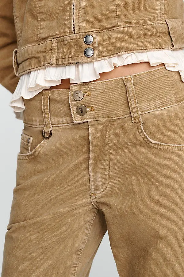 PILCRO Billy Low Rise Bootcut Jeans - Tan