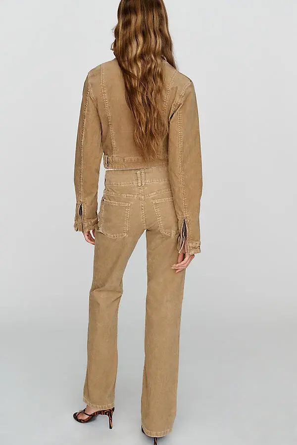 PILCRO Billy Low Rise Bootcut Jeans - Tan