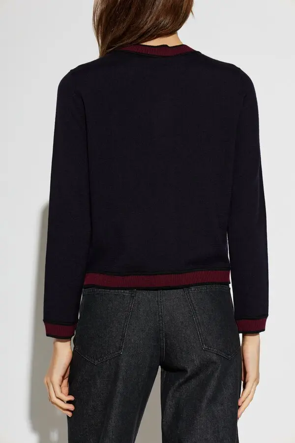 Tory Burch Wool Cardigan With Pockets