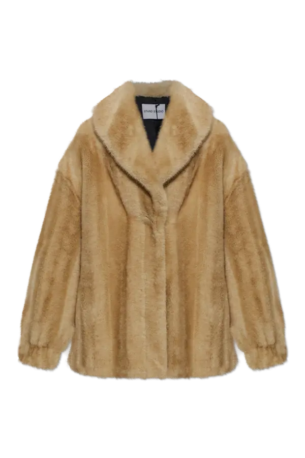STAND STUDIO Francis’ Faux Fur Coat - Beige