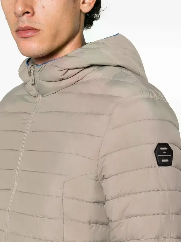 PIQUADRO Hooded Quilted Jacket