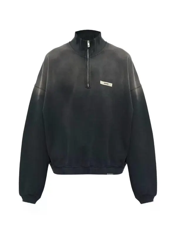 REPRESENT Vintage-effect Long-sleeve Sweatshirt