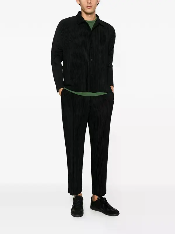 Issey Miyake Plissé-effect Long-sleeve Shirt