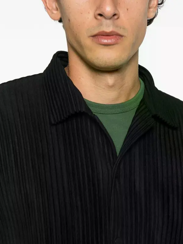 Issey Miyake Plissé-effect Long-sleeve Shirt