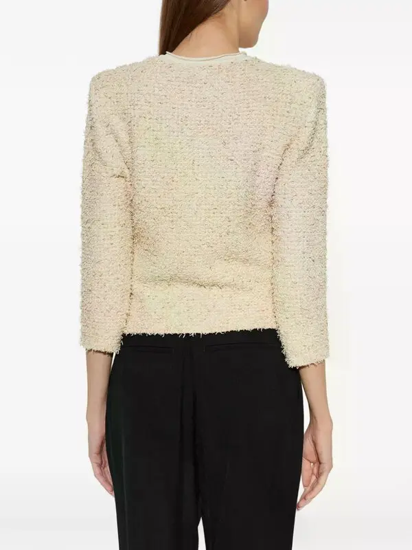 Balmain Beige Cropped Jacket