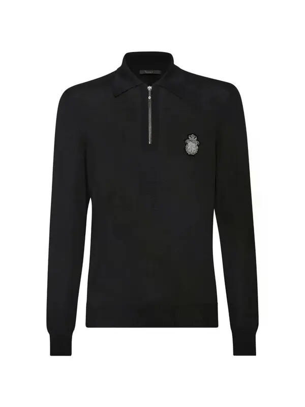 BILLIONAIRE Zip-up Polo Shirt