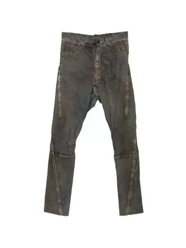 ISAAC SELLAM EXPERIENCE Washed-effect Panelled Trousers