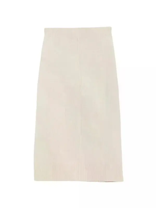 Lorena Antoniazzi Ribbed-trim Knitted Midi Skirt