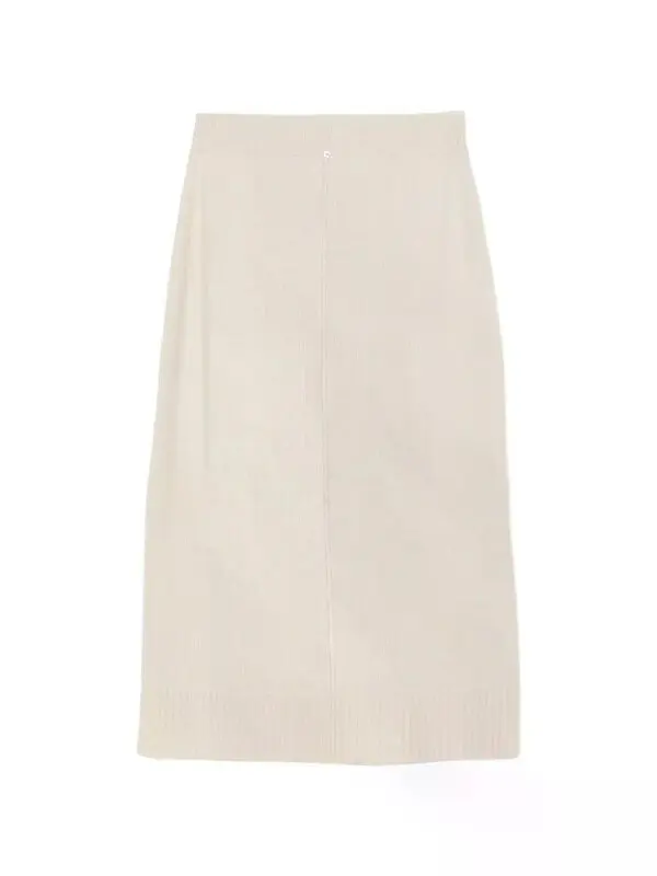 Lorena Antoniazzi Ribbed-trim Knitted Midi Skirt