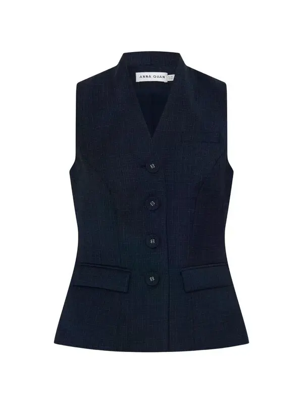 Anna Quan Reid Button-up Tailored Top