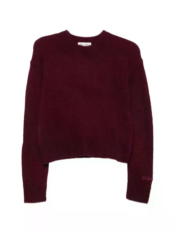 MC2 SAINT BARTH Lucille Soft Ribbed-trim Sweater - Red
