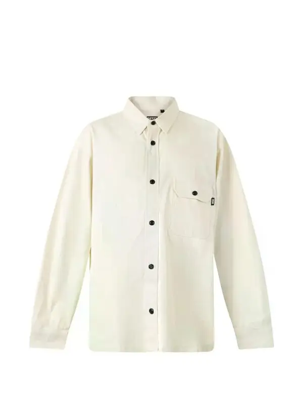 DIESEL® Button-up Pocket Shirt - Neutrals