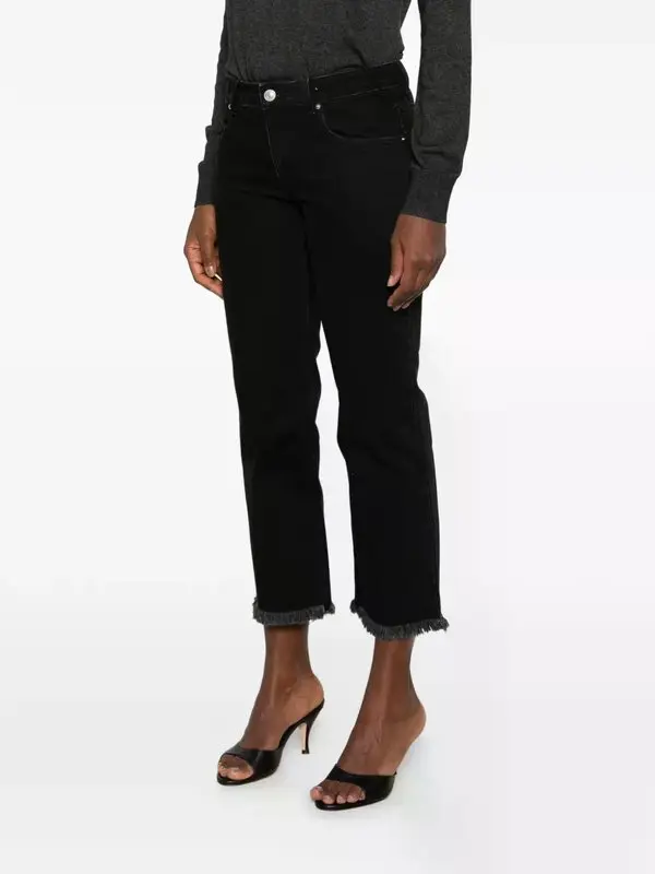 Isabel Marant Étoile Ombela Frayed-hem Straight-leg Jeans