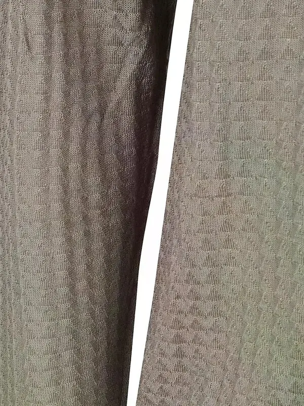 Emporio Armani Waffle-knit Crew-neck Sweater