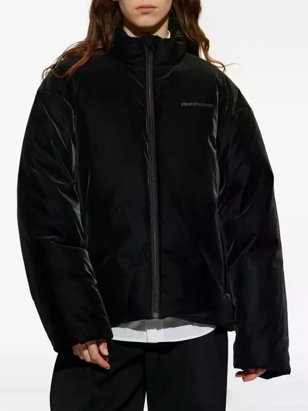 Alexander Wang Puffer Jacket With A Stand-up Collar