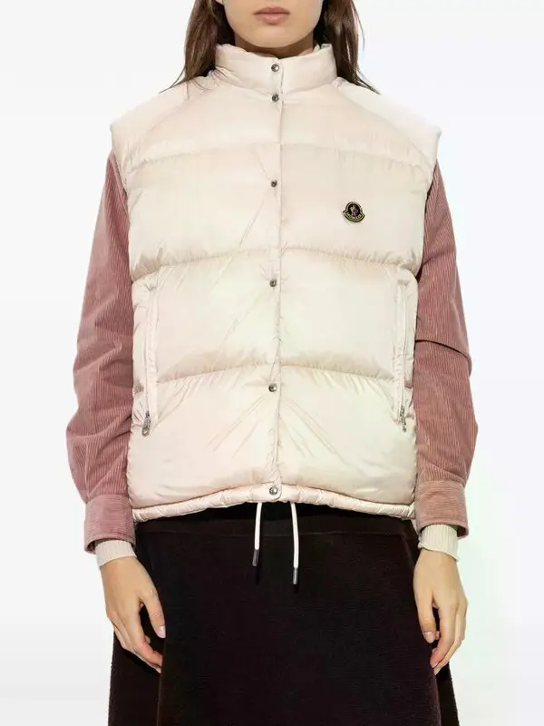 Moncler Tibb Reversible Down Vest - Pink