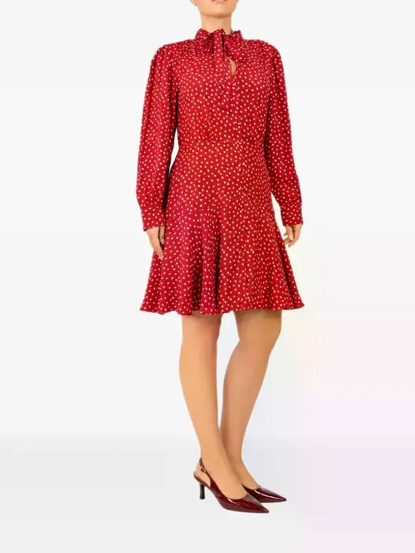 Rebecca Taylor Polka-dot Midi Dress - Red