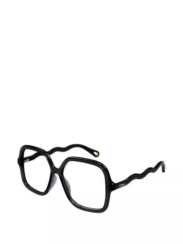 Chloé Square-frame Wavy-arm Glasses