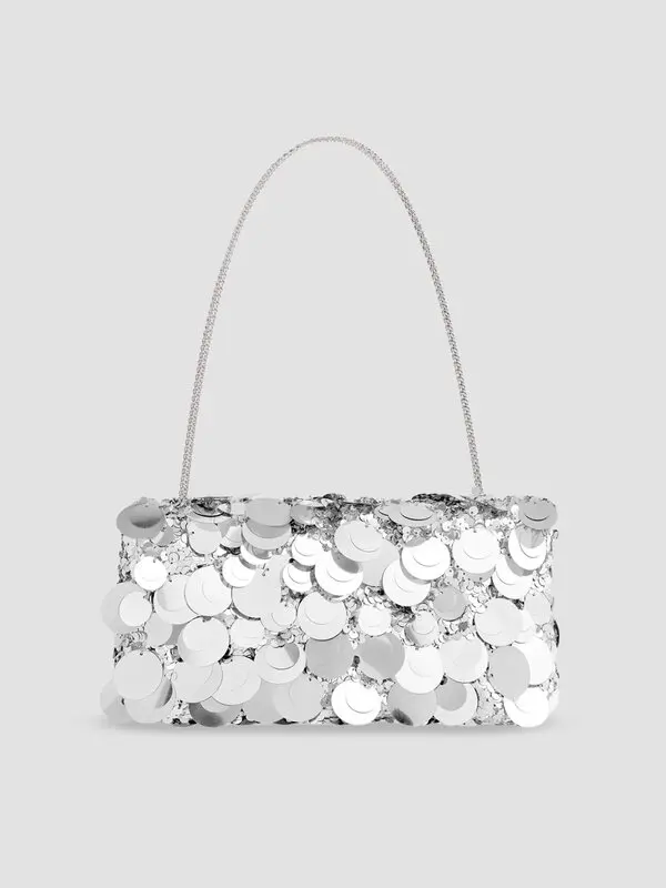 Rabanne Sparkle Sequined Shoulder Bag - Silver