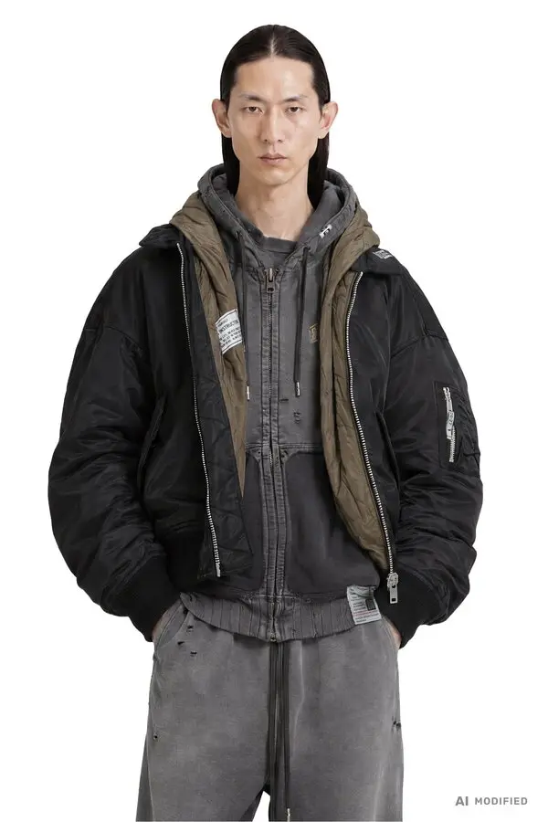 Mihara Yasuhiro Hooded Flight Jacket