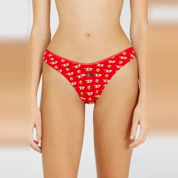 DIESEL® Three-pack Cheeky Briefs With Christmas Print