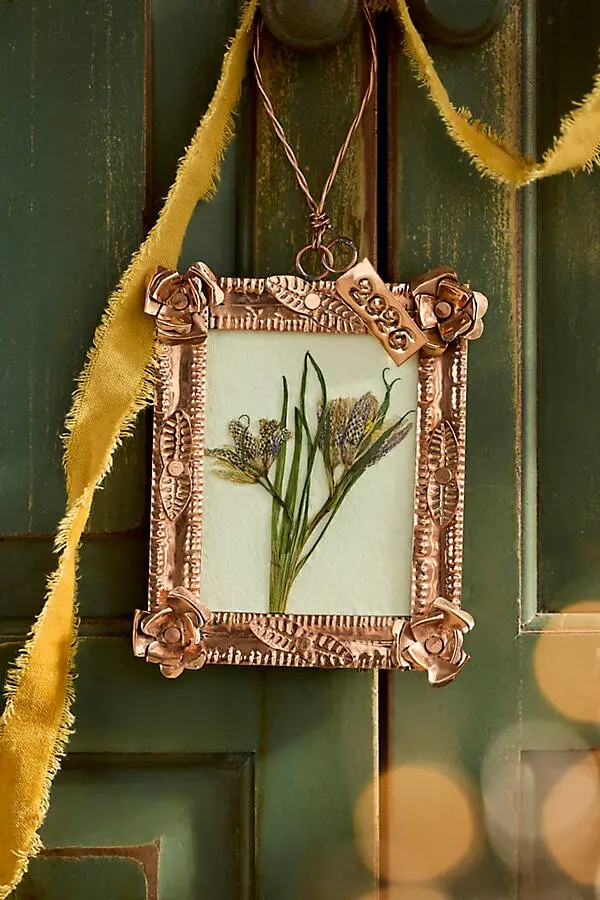 TERRAIN Botanical Frame 2026 Commemorative Ornament - Copper