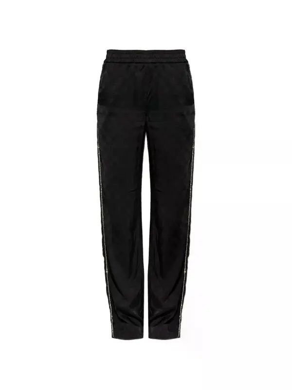 Off-White Elasticated-waist Jacquard Trousers