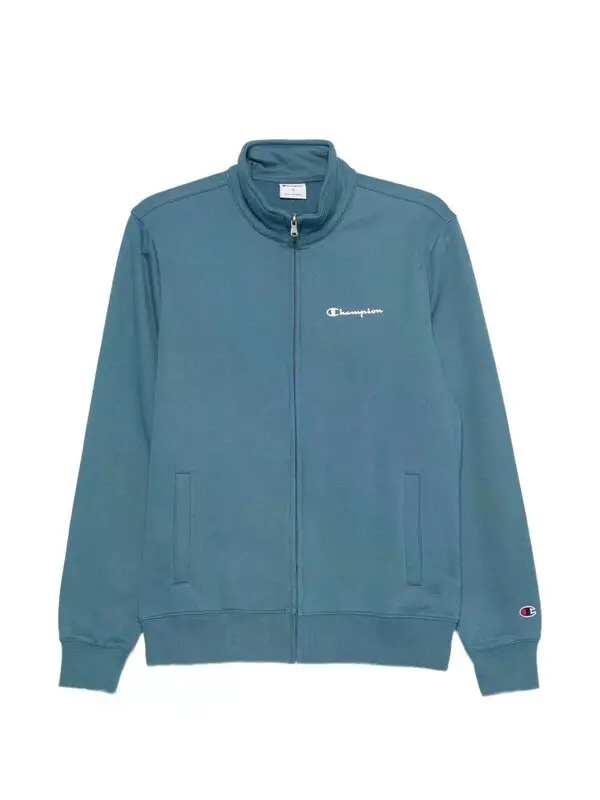Champion Logo-embroidered Zip-up Track Pants Set - Blue