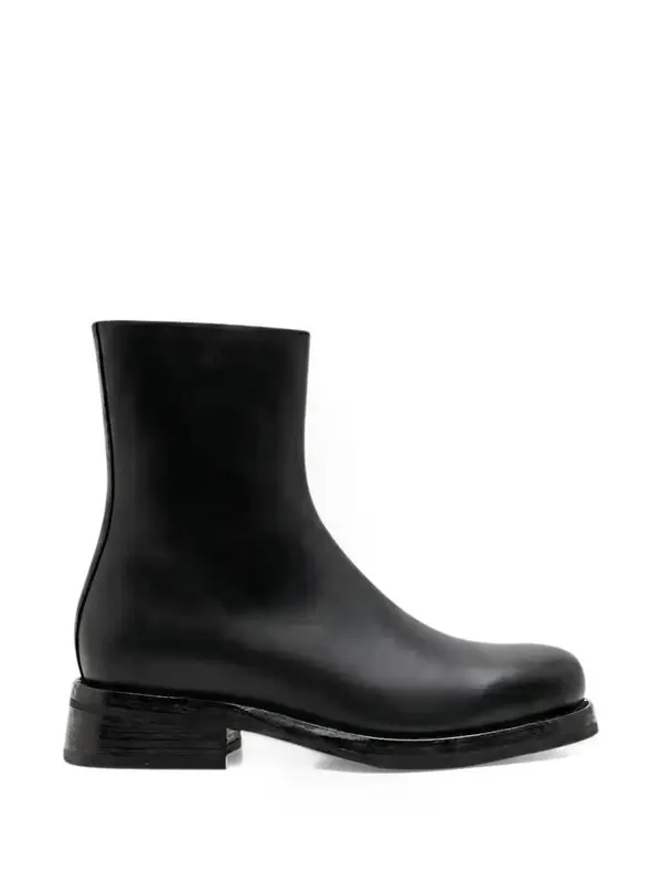 DAMY Auris Square-toe Ankle Boots - Black