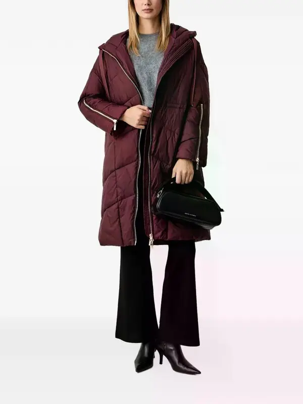 TWINSET Quilted Hooded Jacket