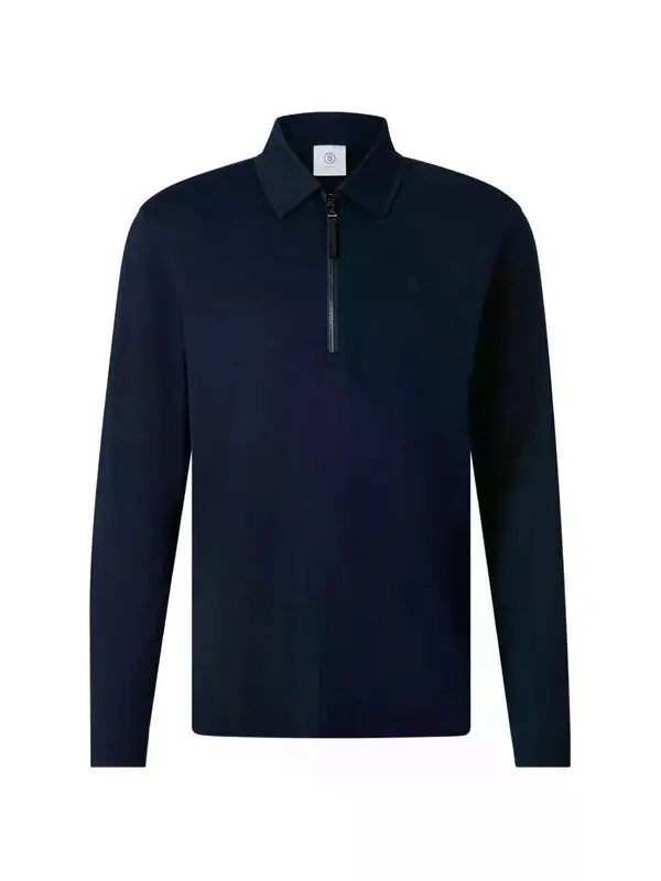 Bogner Bailey Long-sleeve Polo Shirt - Blue