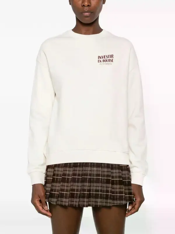 MC2 SAINT BARTH Stardust Slogan-print Crew-neck Sweatshirt
