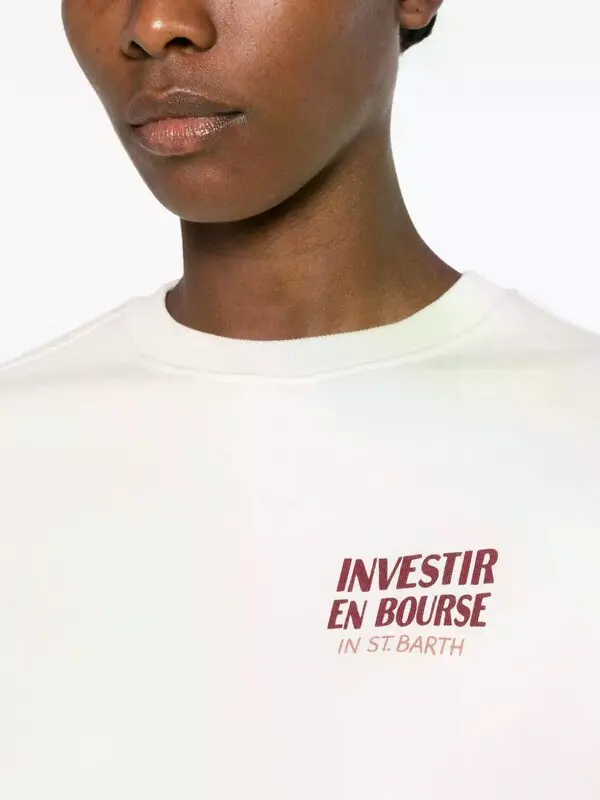 MC2 SAINT BARTH Stardust Slogan-print Crew-neck Sweatshirt