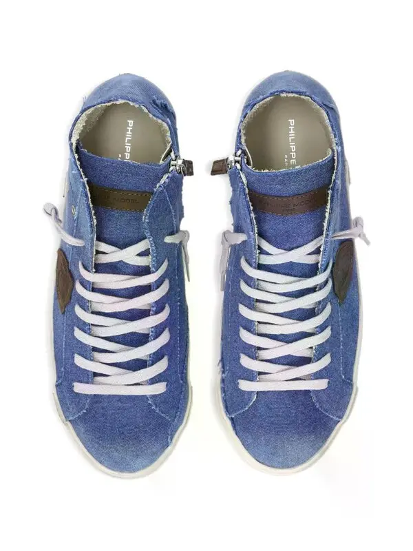 Philippe Model Prsx High-top Canvas Sneakers