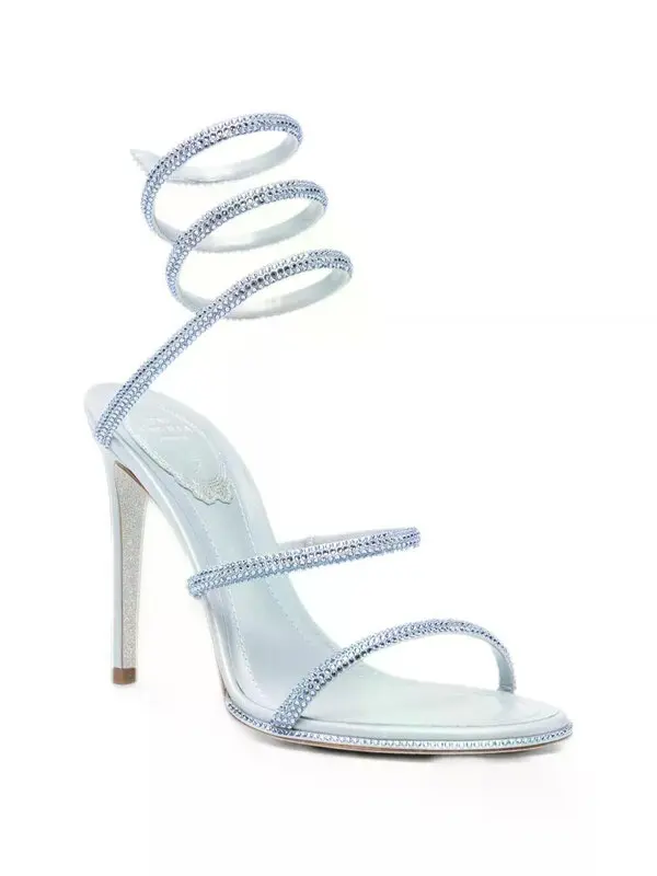 Rene Caovilla Cleo Strass Sandals - Blue