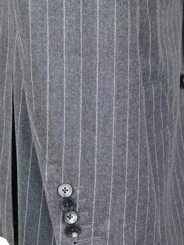 TOM FORD Pinstripe Twill Flannel Colbert Jacket