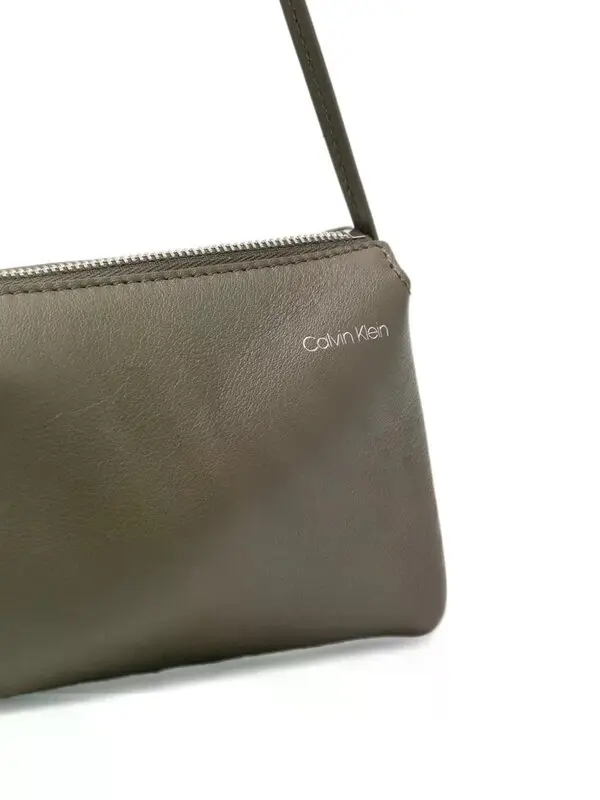Calvin Klein Logo-print Leather Tote Bag
