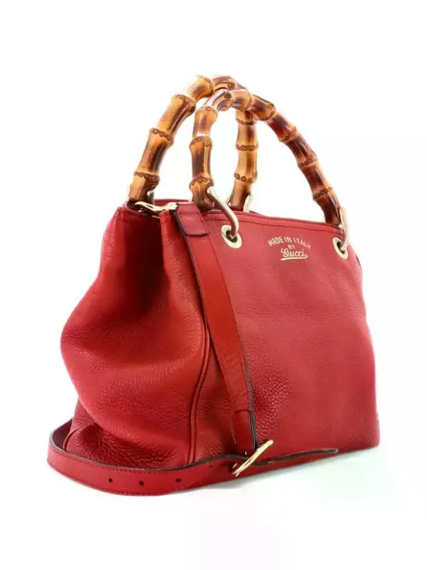 Gucci Bamboo Shopper Leather Small Tote Bag