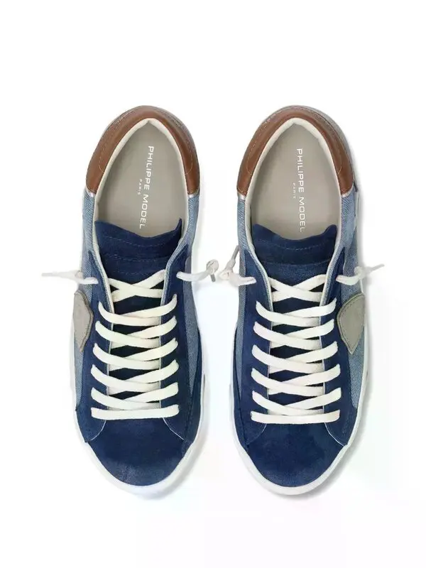 Philippe Model Prsx Suede Appliqué Sneakers
