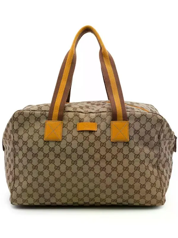 Gucci 2000-2015 Gg Canvas Web Travel Bag
