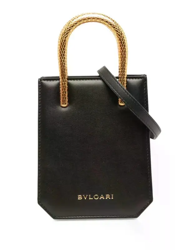 BVLGARI 2021-2026 Mini Leather Serpentine Tote Satchel